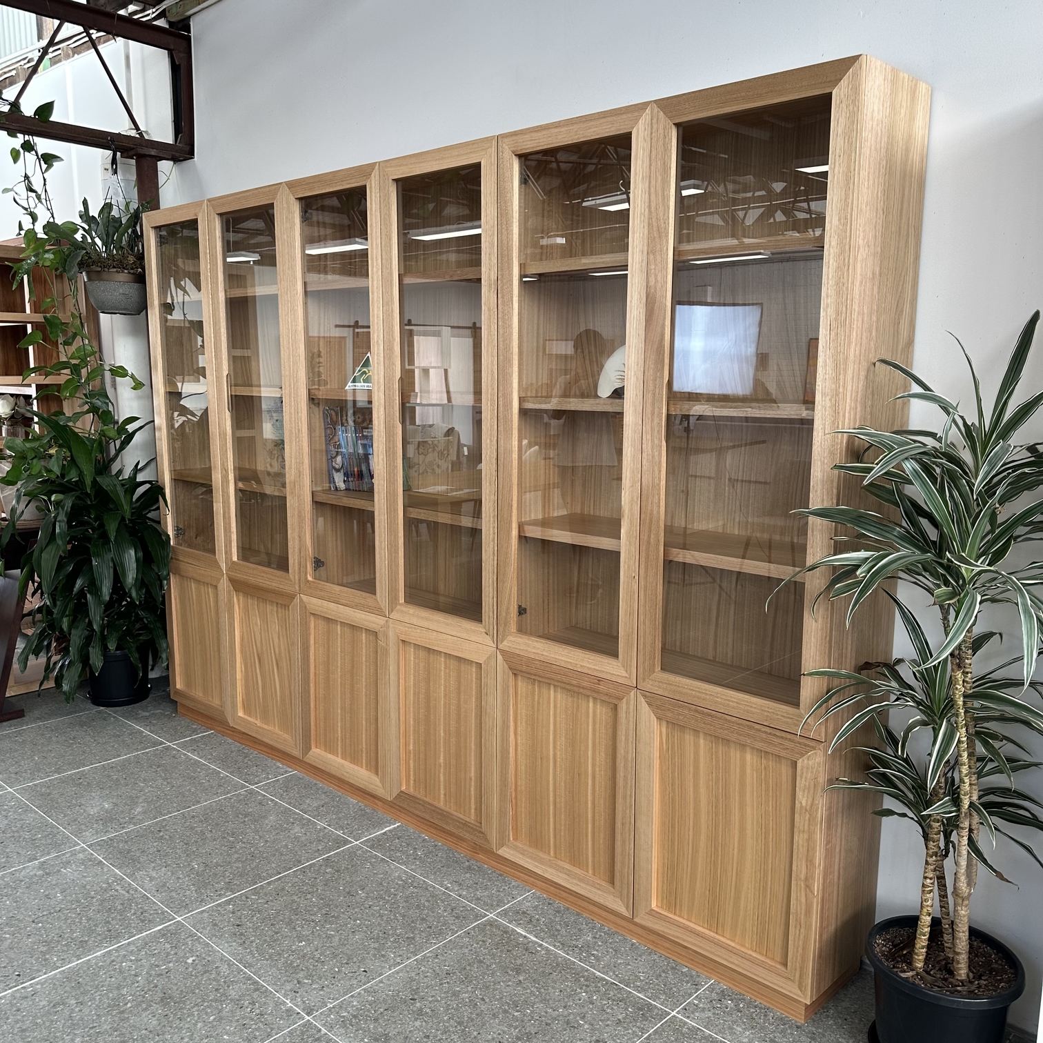 White Painted Vista Wall Unit Bookcase- Australian made- AUSFURNITURE