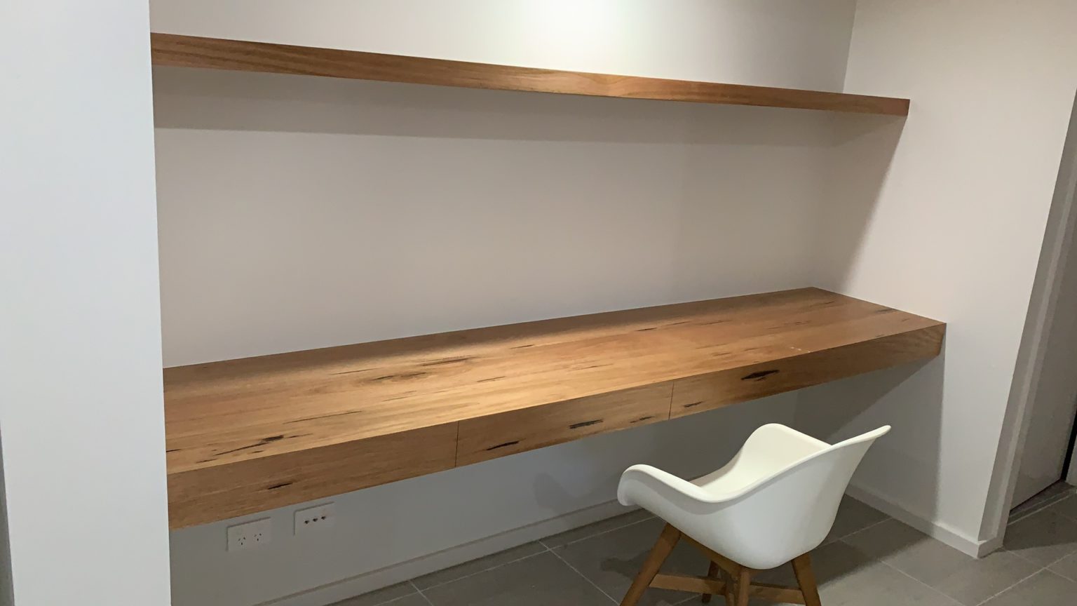 Neo Wall Mounted Desk Australia | Wall Mounted Timber Desk