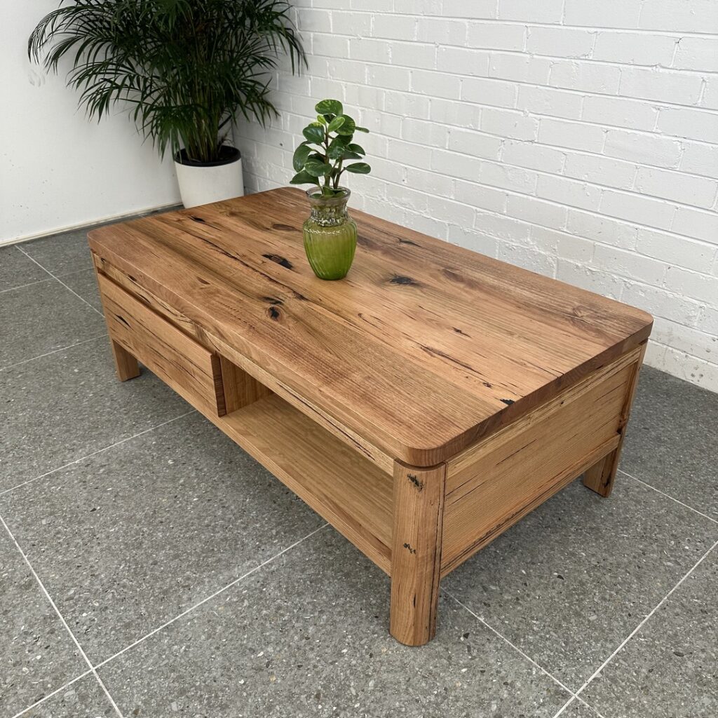 VERMONT COFFEE TABLE - Blackwood 2 DRAWER - AUSFURNITURE